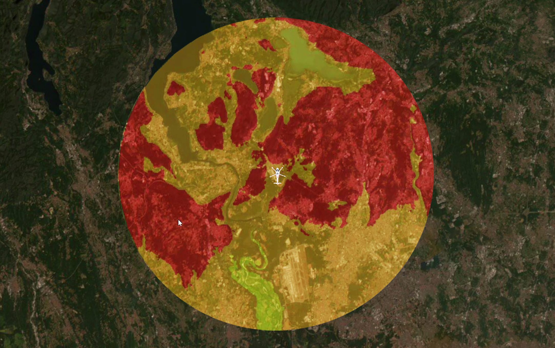 The Terrain Above Elevation Visualization Capability